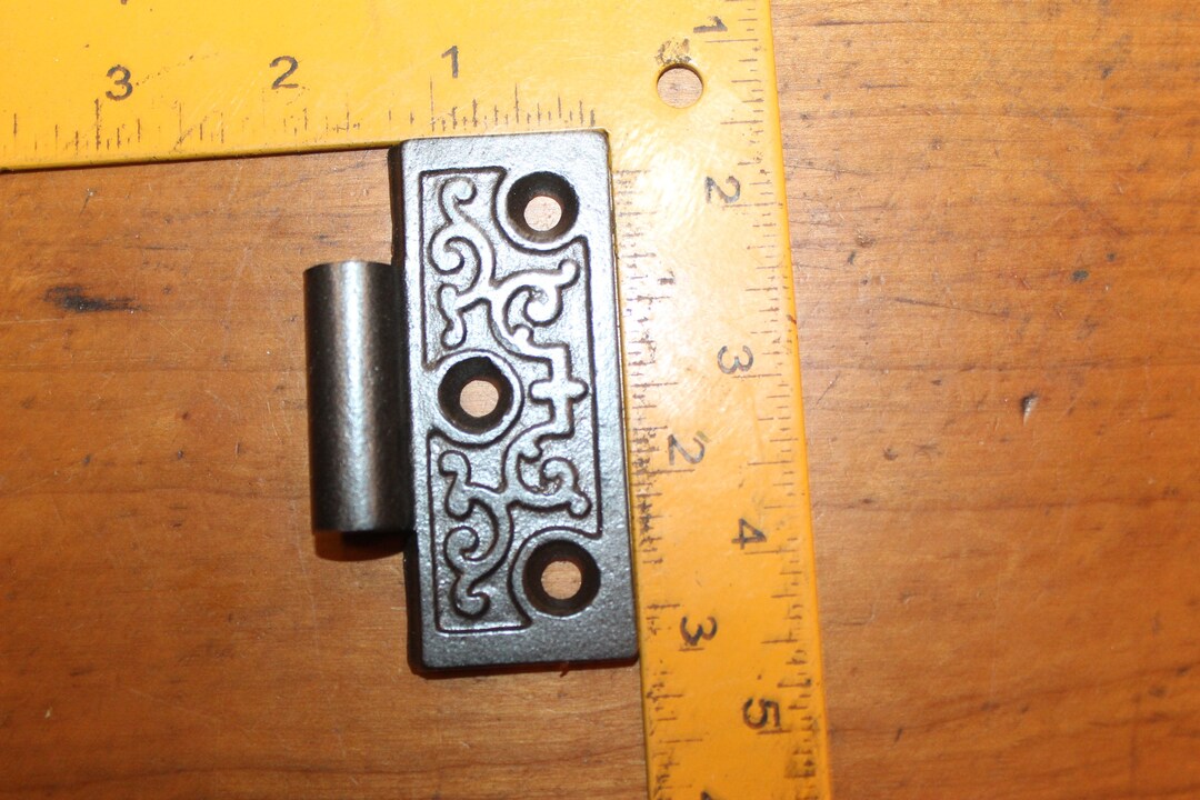 Part Male Half Hinge 3 X 3 Antique Victorian Cast Iron Door Hinge F-33 ...