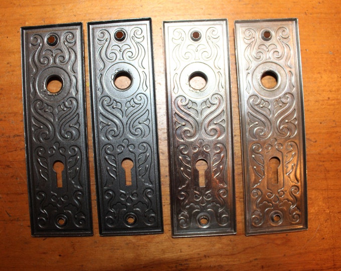 Choice of Pair Stamped Steel Keyhole Escutcheons S-198 - Etsy