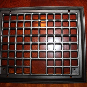 Antique Reconditioned Metal Rectangular Wall Heat Register Grille Grate ...