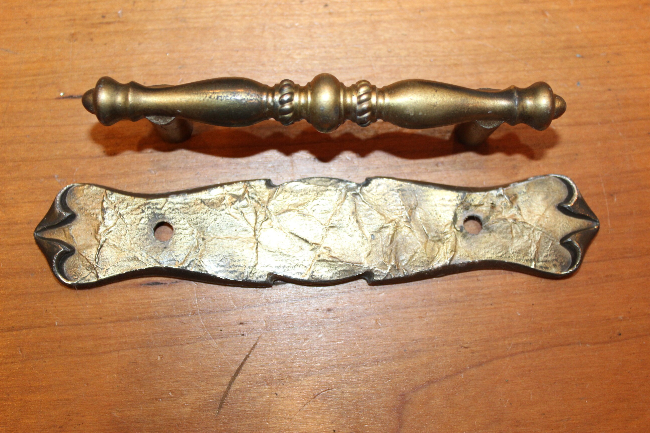 Vintage Antique Brass Drawer Cabinet Pull Handle RD 1971 Canada H-17 - Etsy