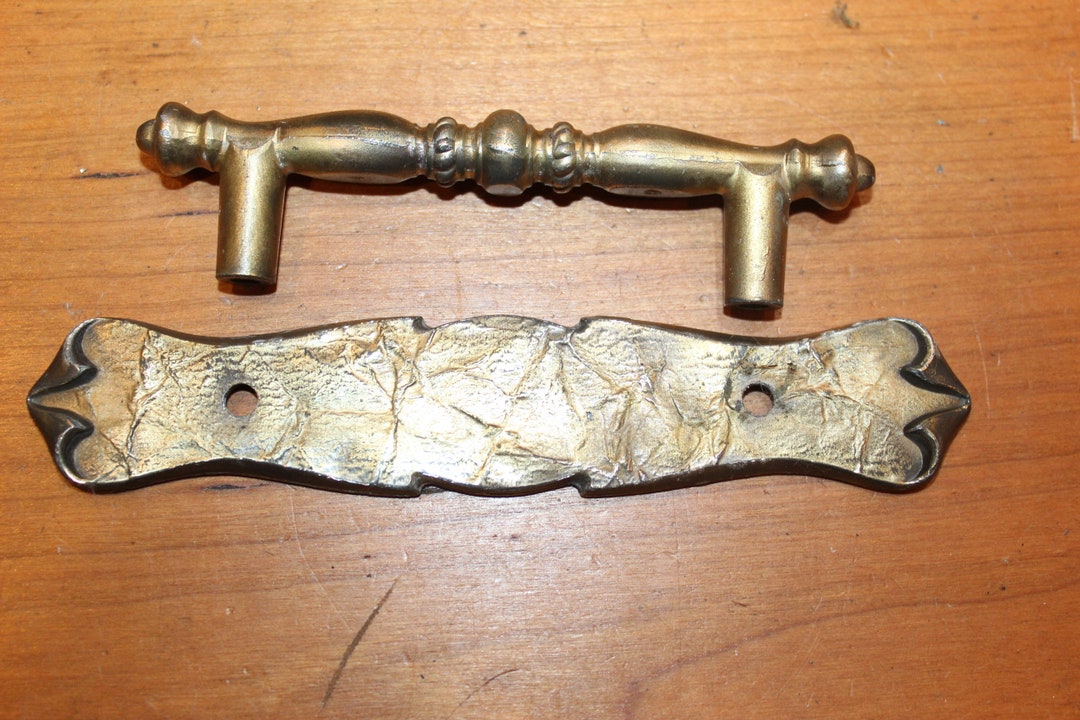 Vintage Antique Brass Drawer Cabinet Pull Handle RD 1971 Canada H-17 - Etsy