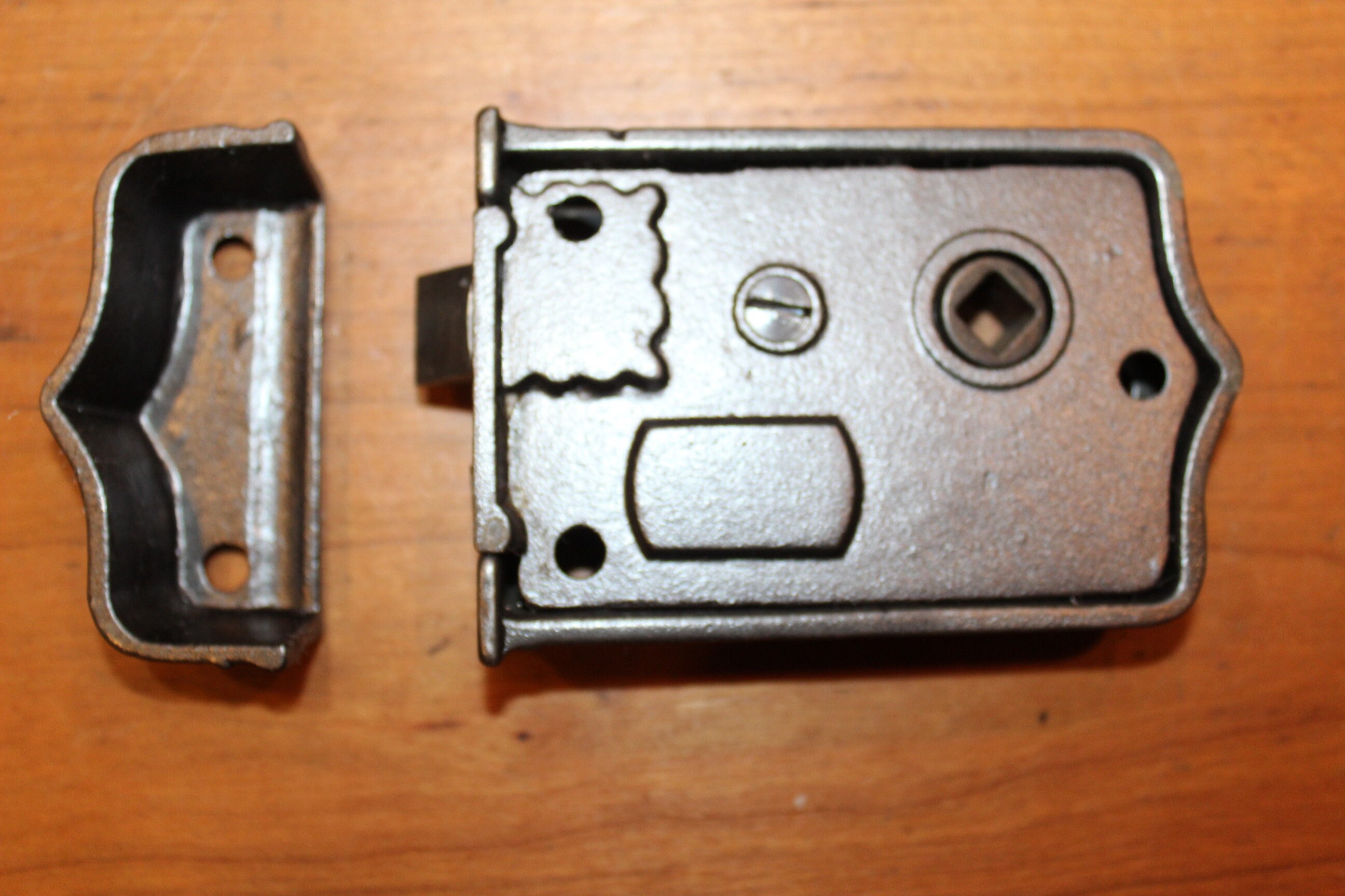 Restored Antique Victorian Set Rim Lock Mortise with Strike | Etsy