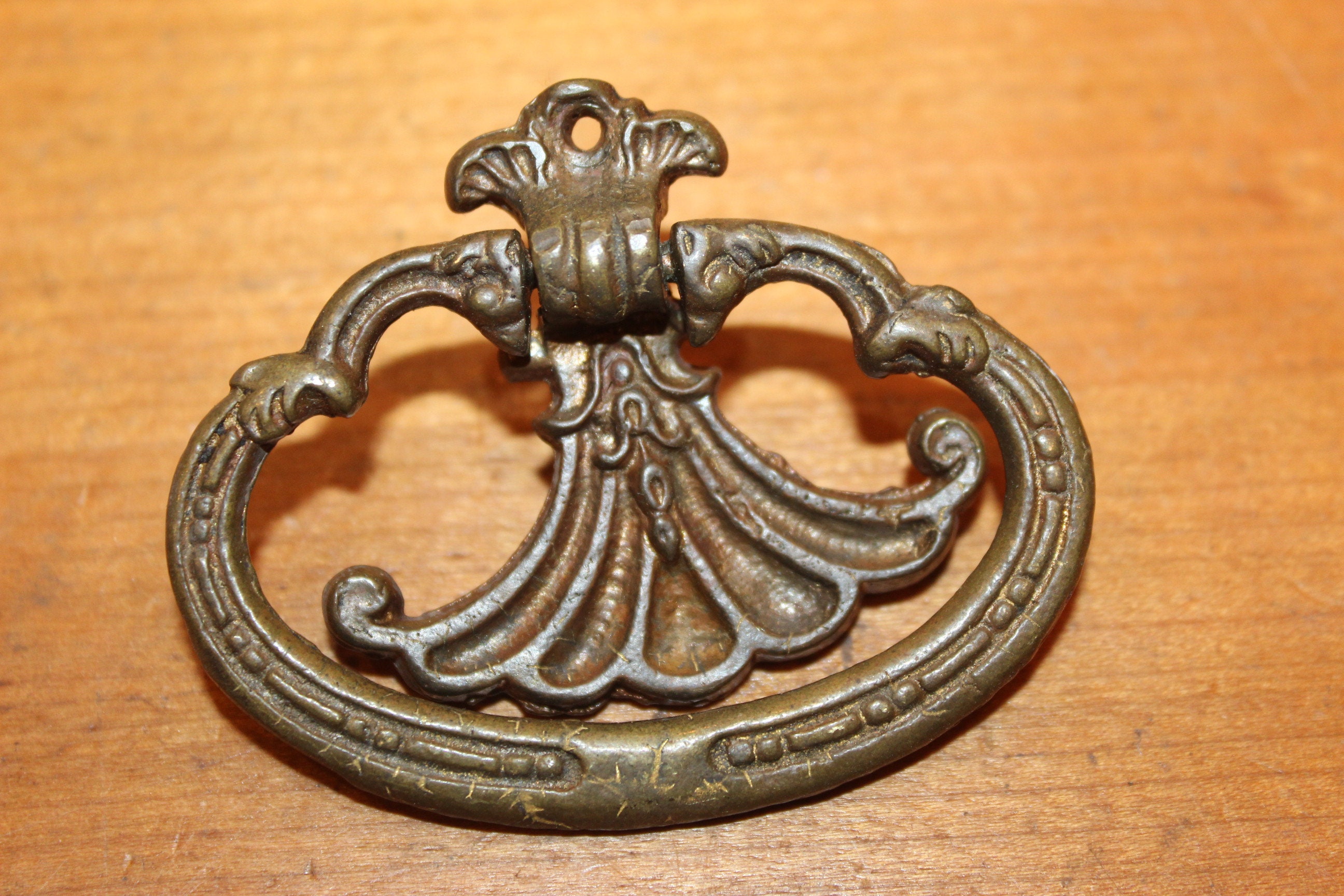 Beautiful Antique KBC Cast Bronze Drawer Bail Drop Handle | Etsy