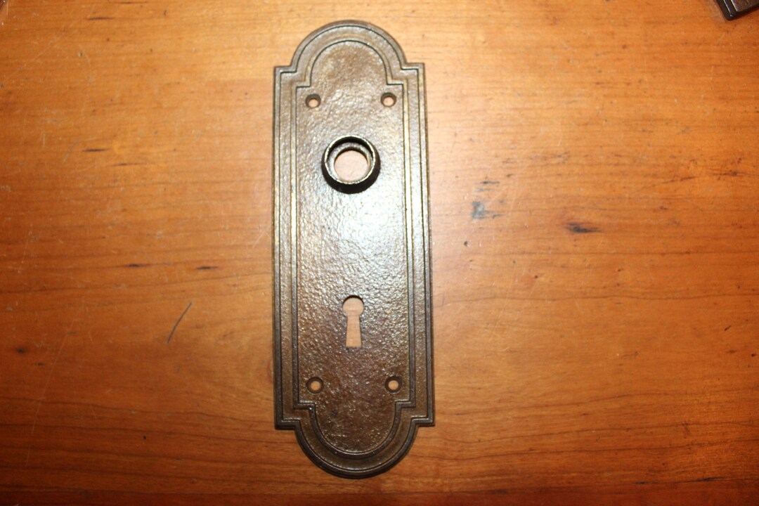 Antique Cast Iron Rupert #9931 Brass Plate on Cast Iron Escutcheon S-77 ...