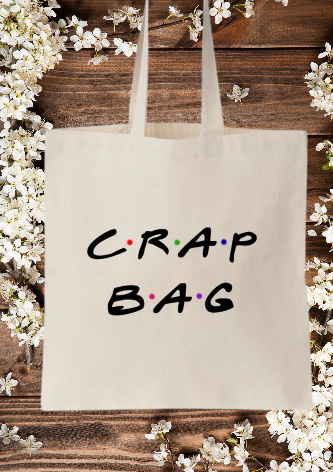 Friends Tv Show Theme Tote Bag CRAP BAG Shoulder Bag Beach - Etsy