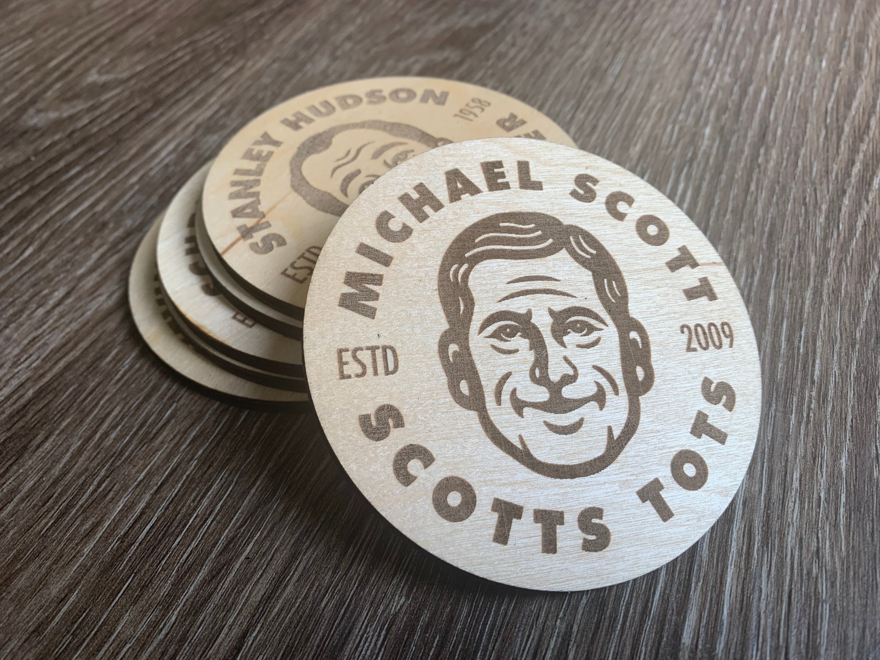 The Office Coasters Set - Etsy