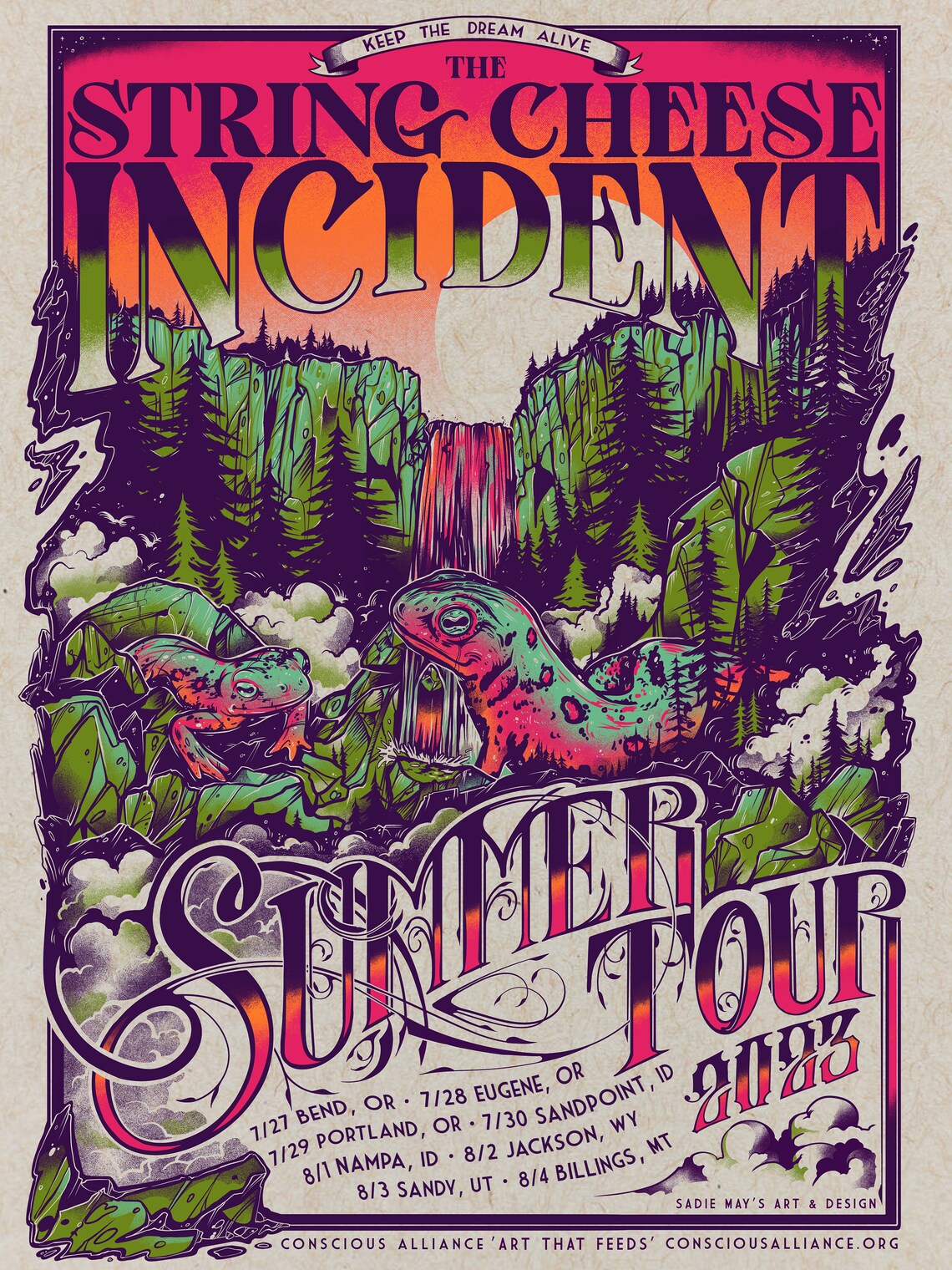 String Cheese Incident Conscious Alliance Artist Edition Official ...