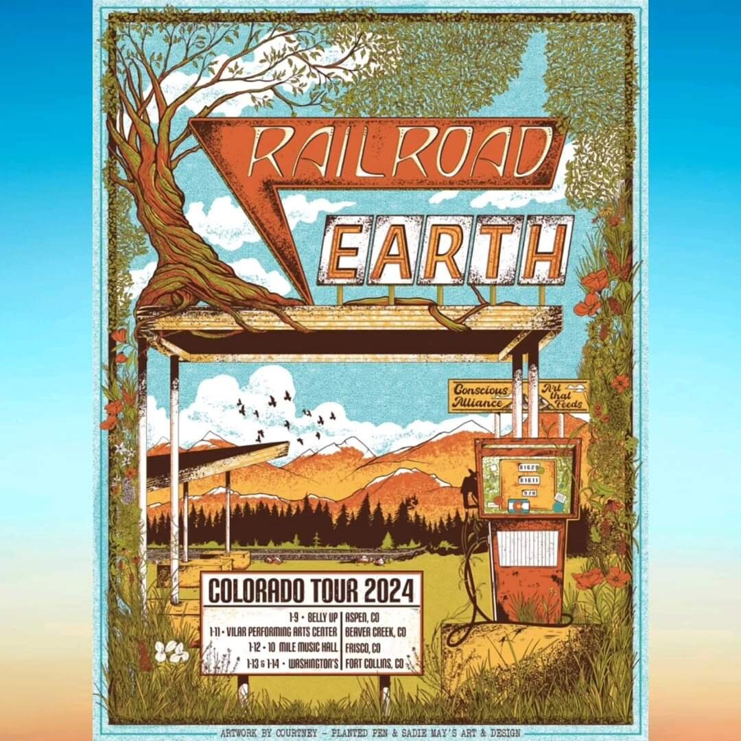 Railroad Earth Colorado Tour 2024 Conscious Alliance Artist Prints - Etsy