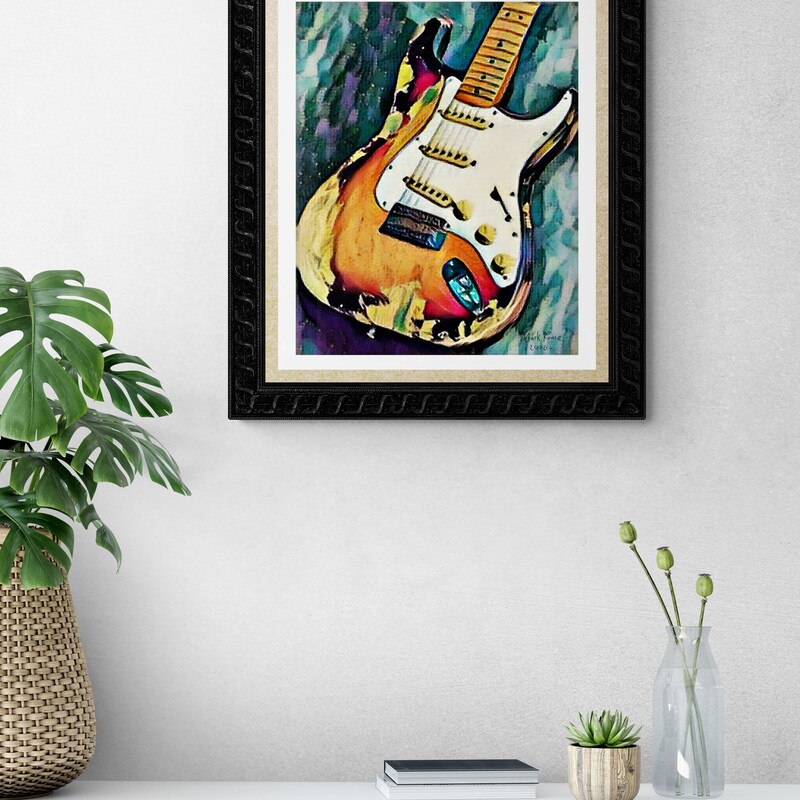 Abstract Guitar Art - Etsy