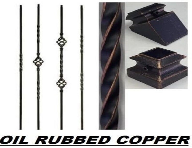 Oil Rubbed Copper Wrought Iron Balusters - Etsy
