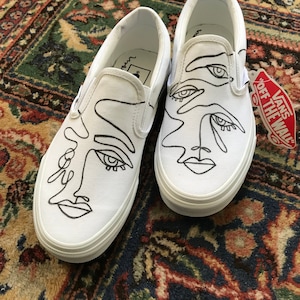 Custom Vans Made to Order Hand Painted Vans Abstract Gift Unique Gift ...