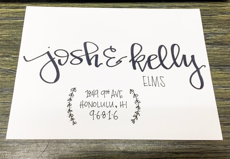 Handwritten Calligraphy Wedding Invitations // Envelope - Etsy