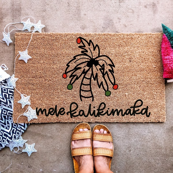 Palm Tree Door Mat - Etsy