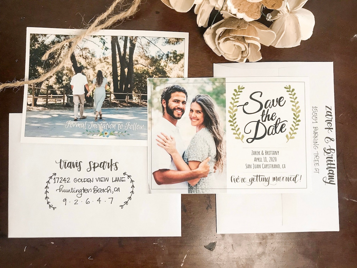 Handwritten Calligraphy Wedding Invitations // Envelope | Etsy