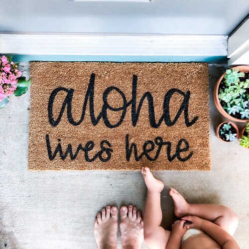 Aloha Welcome Sign Metal Wall Art Hawaiian Decor aloha | Etsy