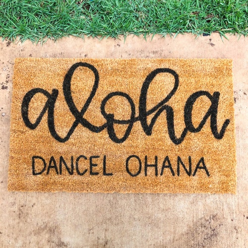 Aloha Shaka // Welcome Mat // Home Decor // Door Mat // Hawaii - Etsy