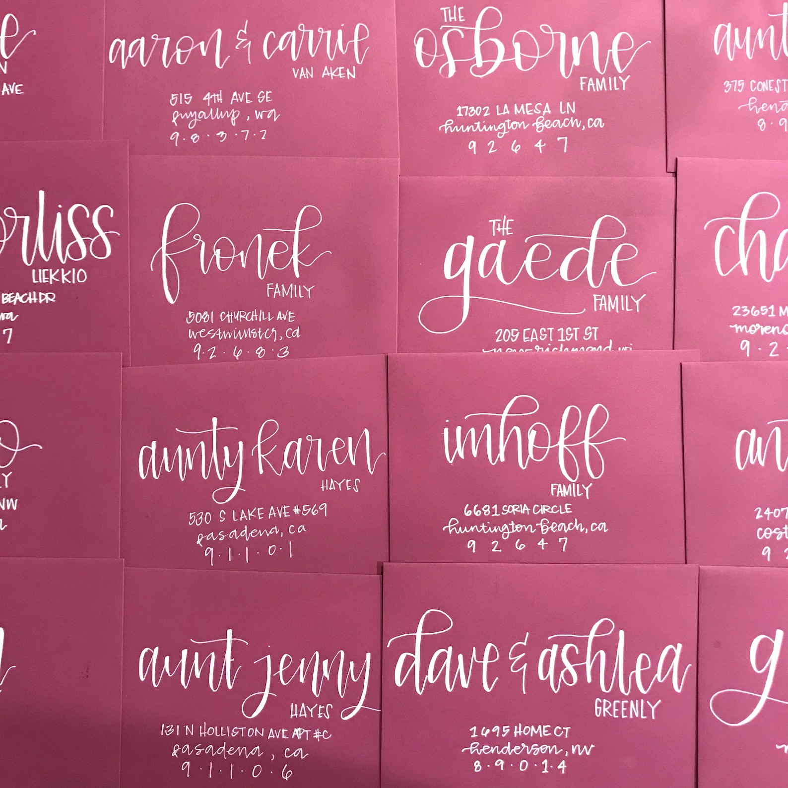 Handwritten Calligraphy Wedding Invitations // Envelope - Etsy