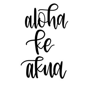 Aloha Ke Akua Print "god is Love" // Hawaiian Wall Art // Aloha Art ...