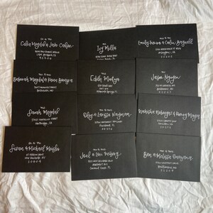 Handwritten Calligraphy Wedding Invitations // Envelope Addressing ...