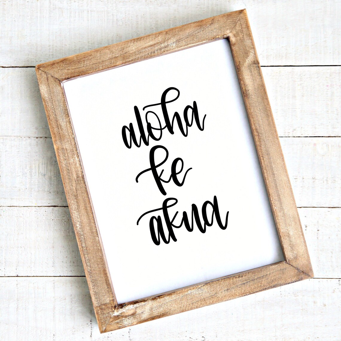 Aloha Ke Akua Print god is Love // Hawaiian Wall - Etsy