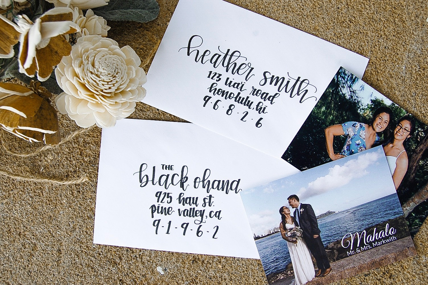 Handwritten Calligraphy Wedding Invitations // Envelope - Etsy