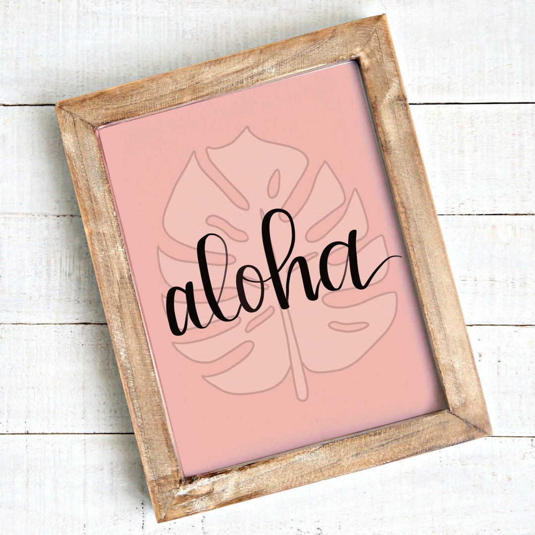 Aloha Print // Monsterra Print // Hawaiian Wall Art // Aloha Art ...