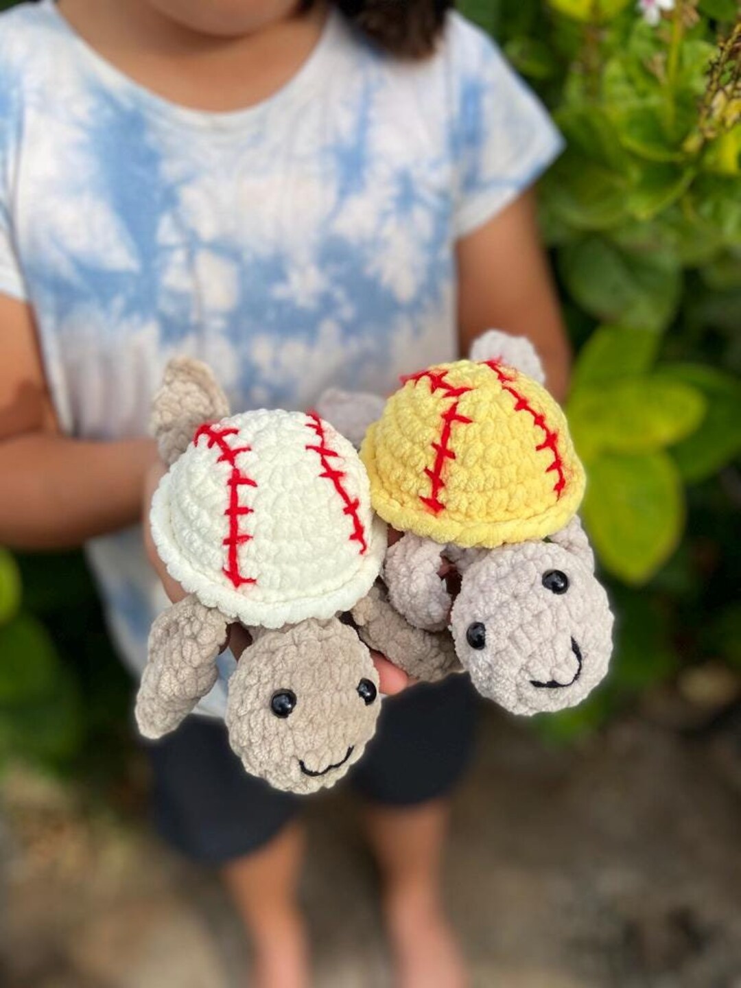 Softball & Baseball Turtle Plushie | Toy Turtle | Baby Shower Gift ...