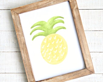 Aloha Downloadable Print Print Hawaiian Print Pineapple - Etsy