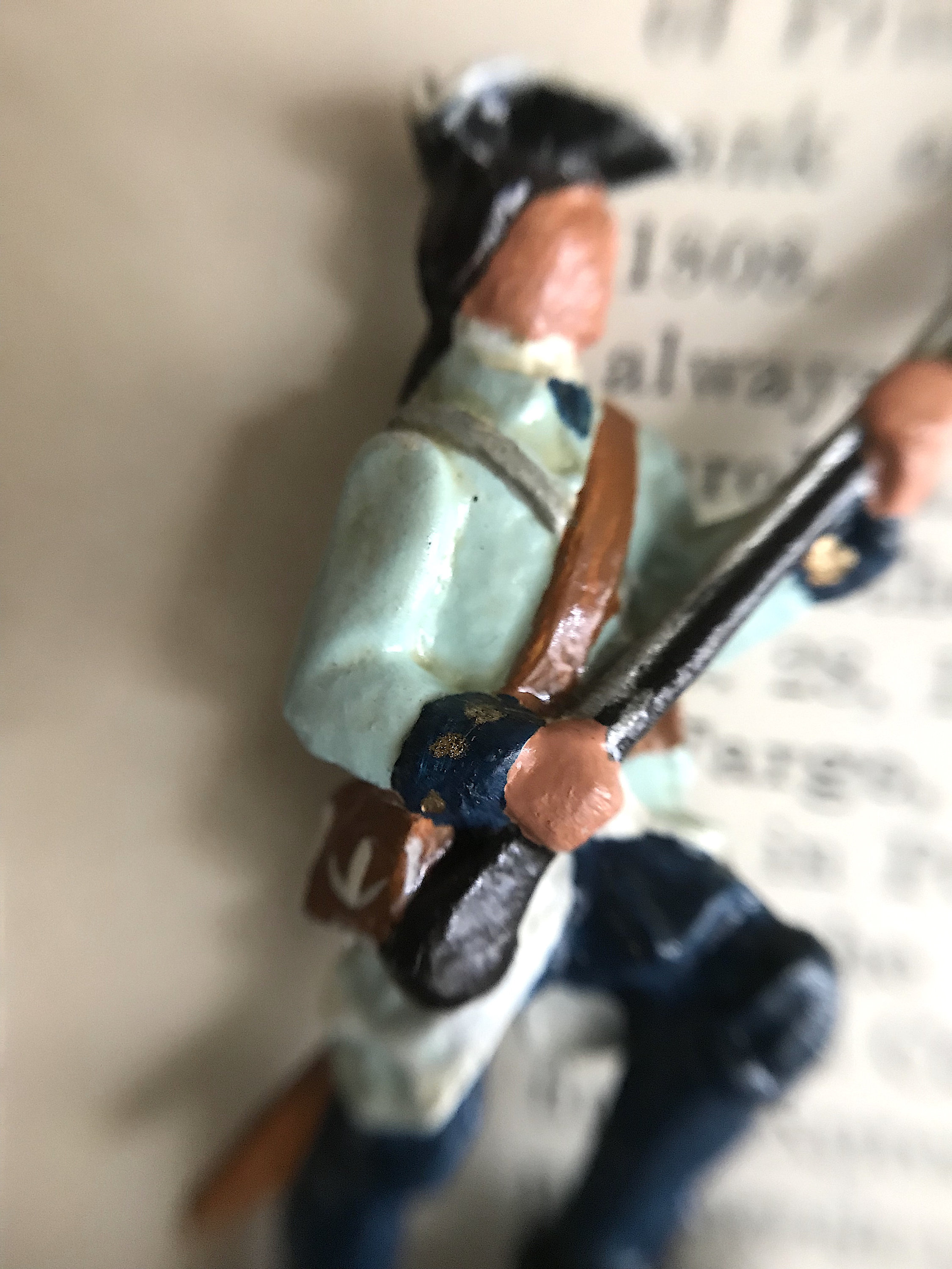 Pewter Hand-painted Soldier French and Indian Wars Advancing French ...