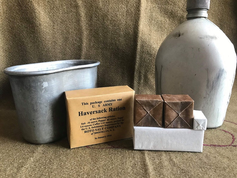 WWI U.S. 1909 Haversack Ration (contents Included) - Etsy
