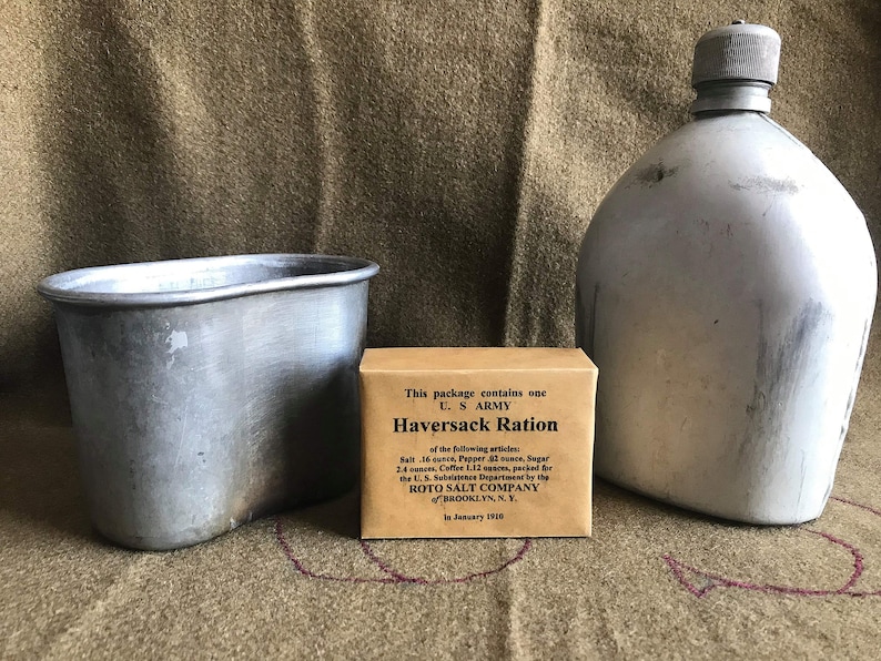 WWI U.S. 1909 Haversack Ration (contents Included) - Etsy
