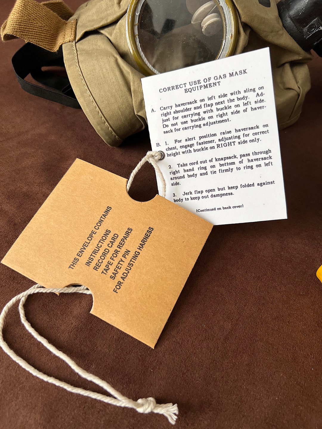 Reproduction Instruction and Usage Card for a WW1 American Corrected ...