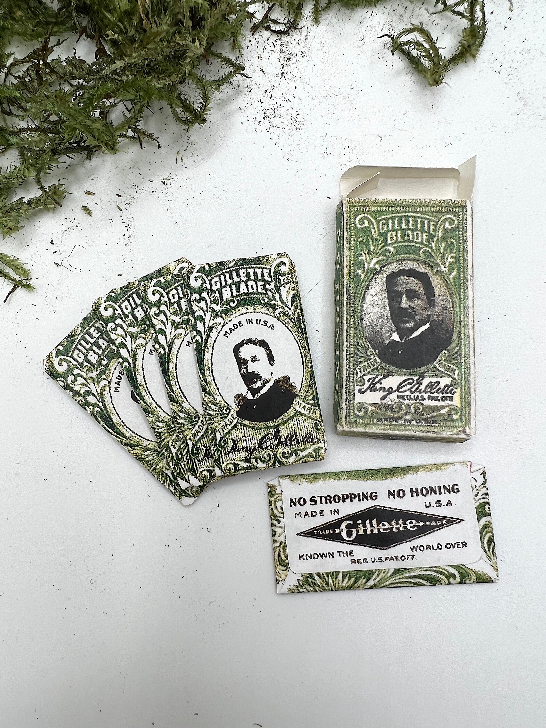 Reproduction Pre-1920 Gillette Safety Razor Blade Package W ...