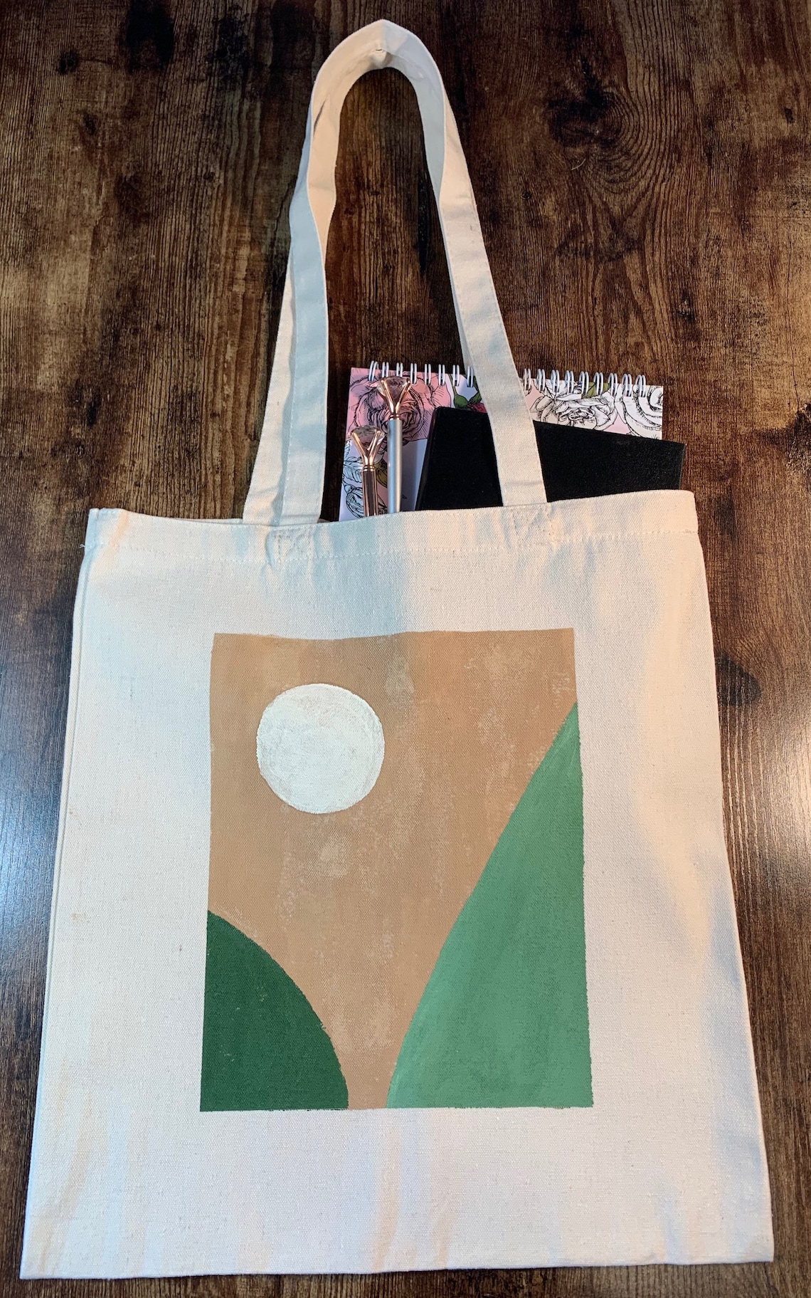 Hand Painted Tote Bag 100 Cotton Reusable Eco Friendly Etsy hand-painted-tote-bag-100-cotton-reusable-eco-friendly-etsy