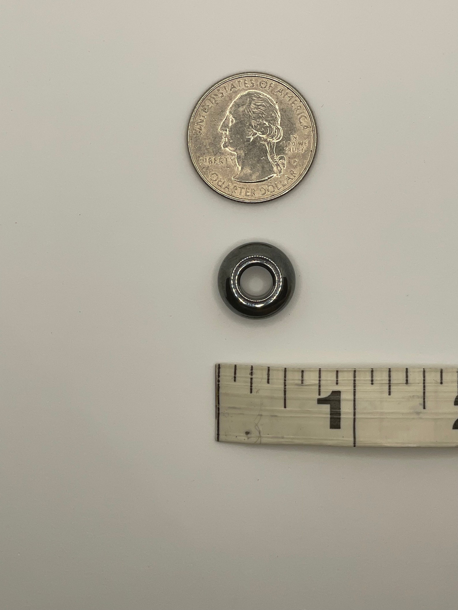 2 Hematite Large Hole Loc Beads - 6mm Bead Hole - Etsy