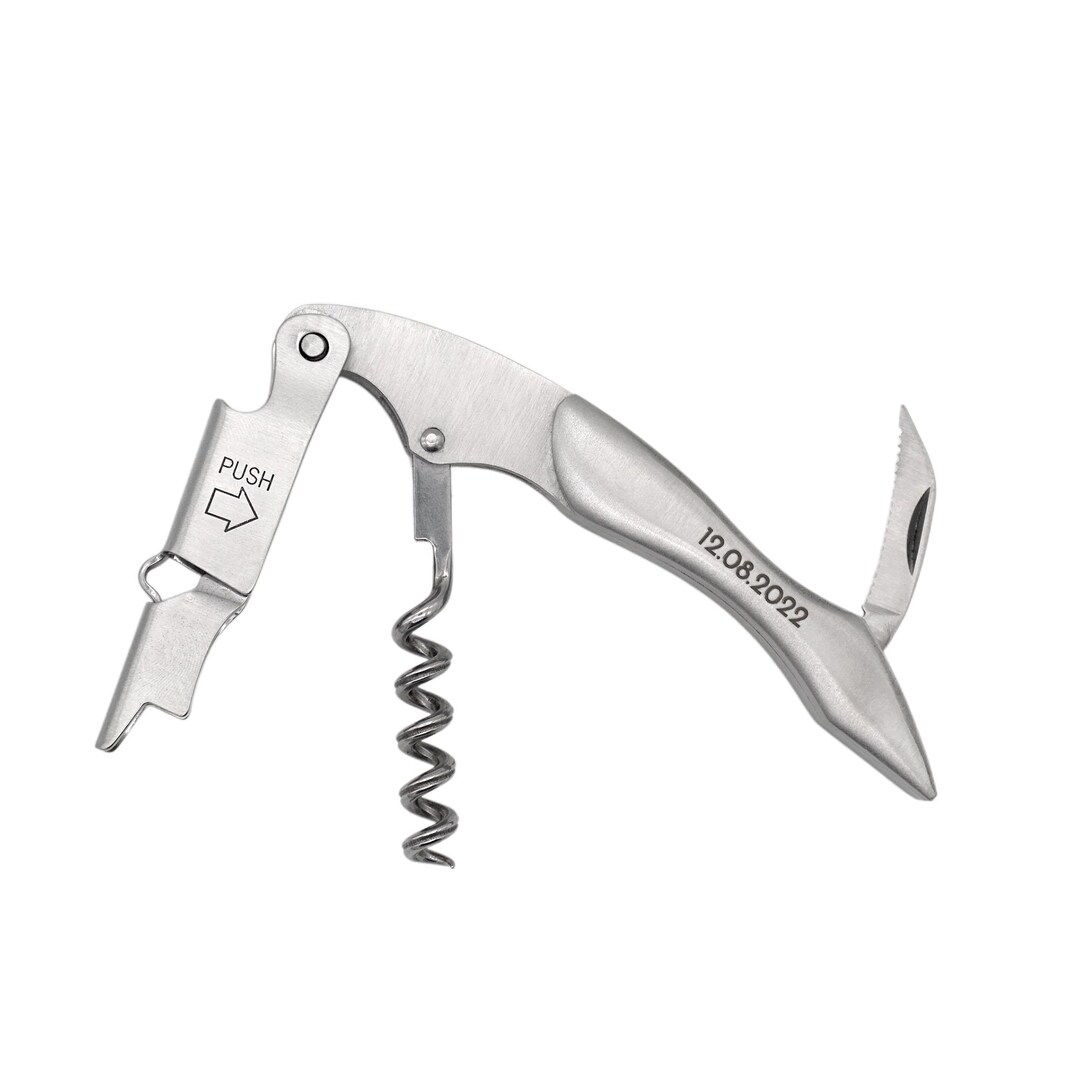Stainless Steel Waiter's Knife With Personalized Engraving - Wine ...