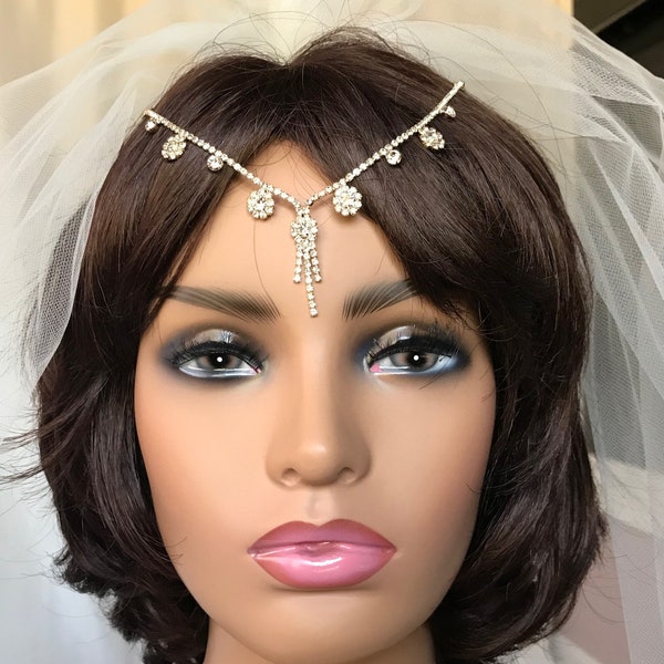 Bridal Forehead Band - Etsy