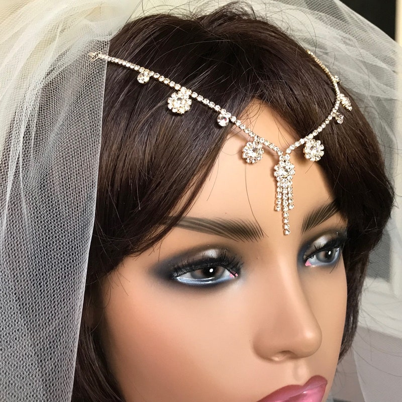 Bridal Forehead Band - Etsy