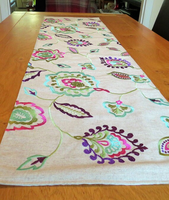 Table Runner Lined Table Runner UK Cotton Table Runner - Etsy
