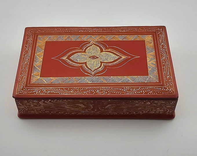 Vintage Japanese Maruni Lacquerware Trinket Box Porcelain 24-1210 - Etsy