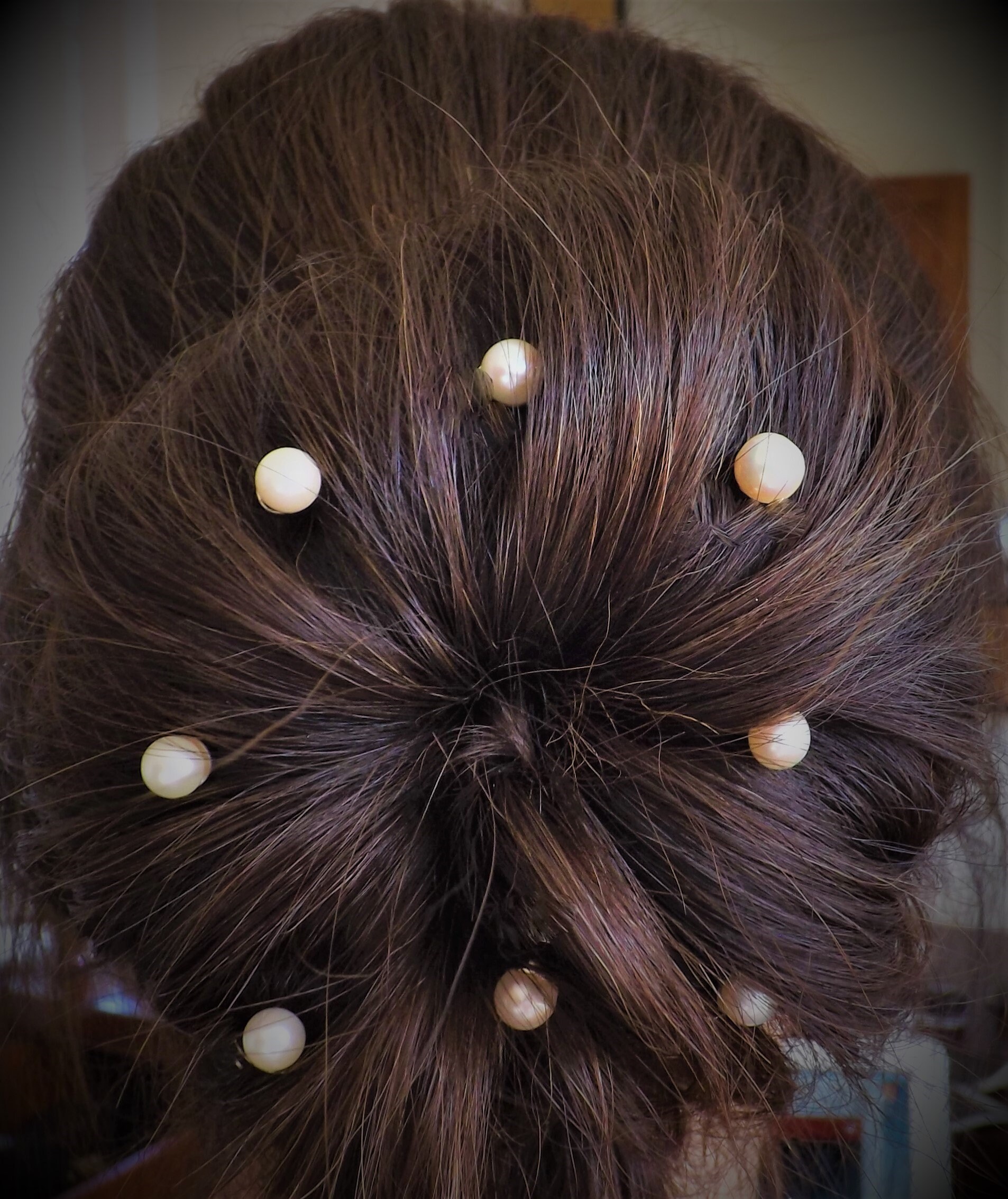 Set of 10 Vintage Genuine Pearl Hair Screws - Etsy