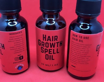 Hair Growth Spell Kit: Quartz Oil & Sigil Hairbrush - Etsy