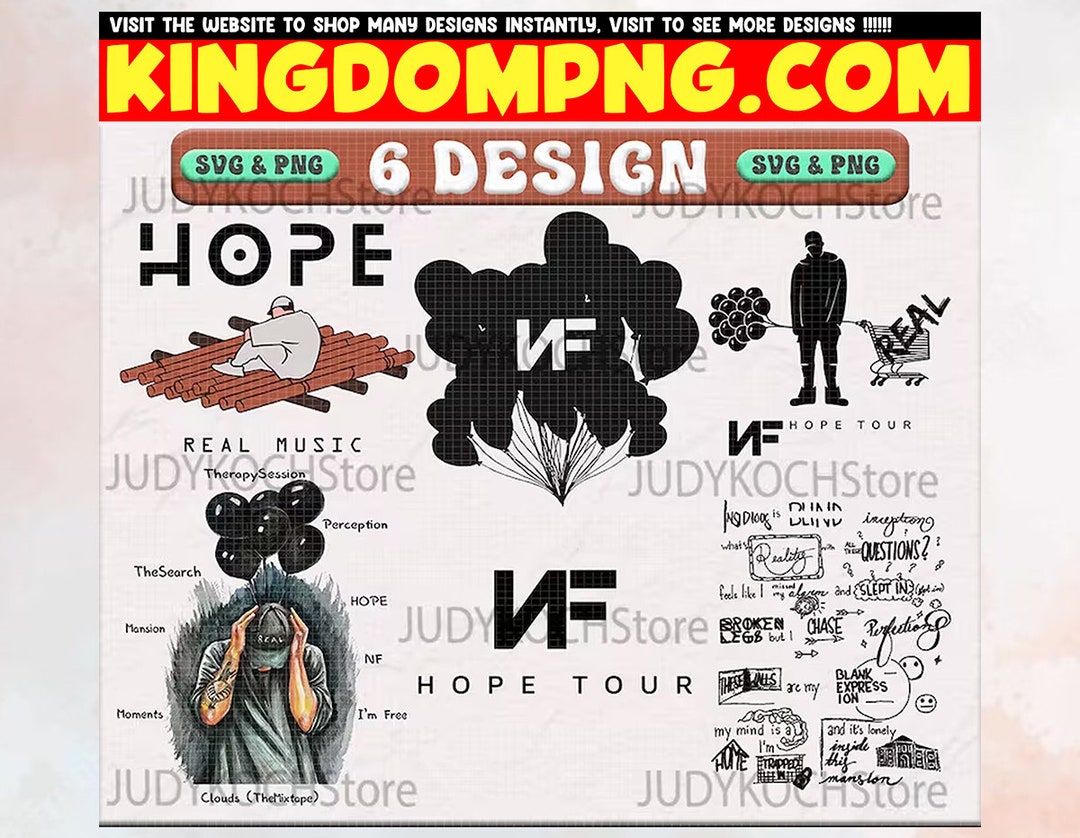 Rapper NF Png NF Hope Tour 2023 Png for Fan NF Tour Concert - Etsy