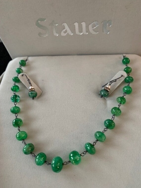 Stauer Armado Emerald Necklace Earring Set Etsy