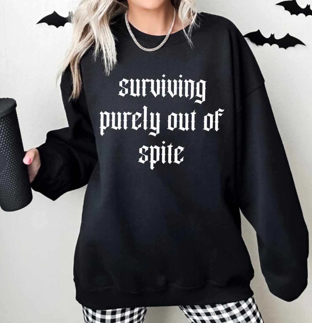Goth Pullover Sweater Witch Horror Jumper Gothic Witchy True Crime ...