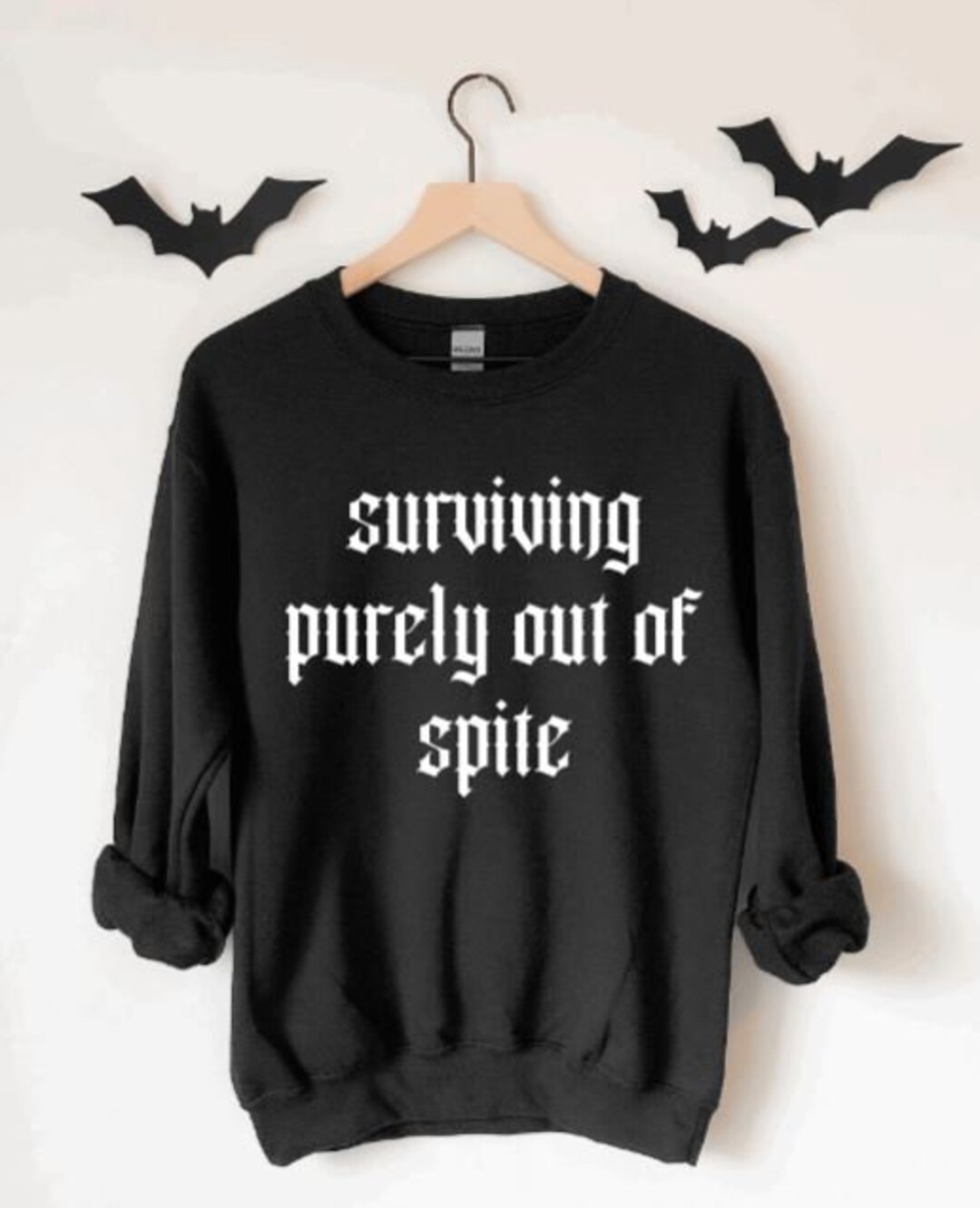 Goth Pullover Sweater Witch Horror Jumper Gothic Witchy - Etsy