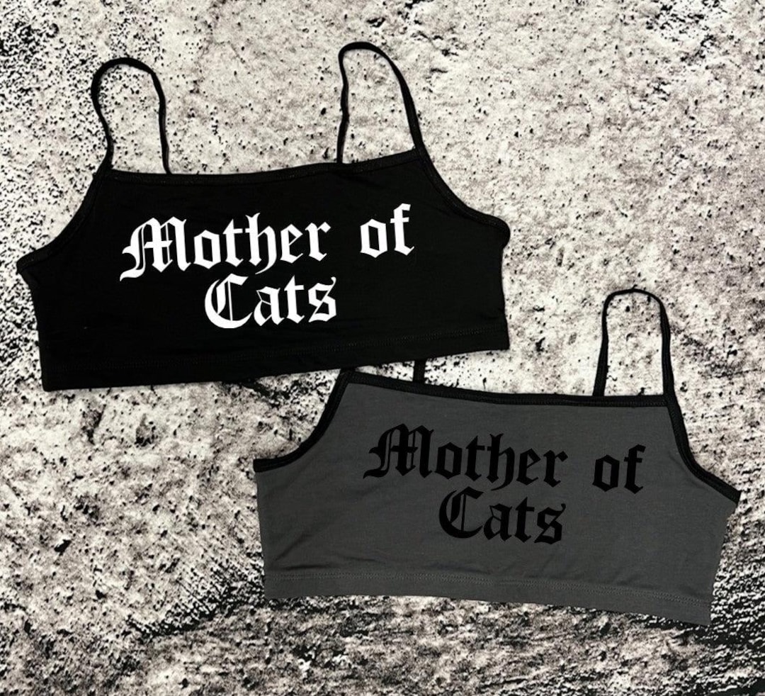 Bra Top - Mother of Cats - Etsy
