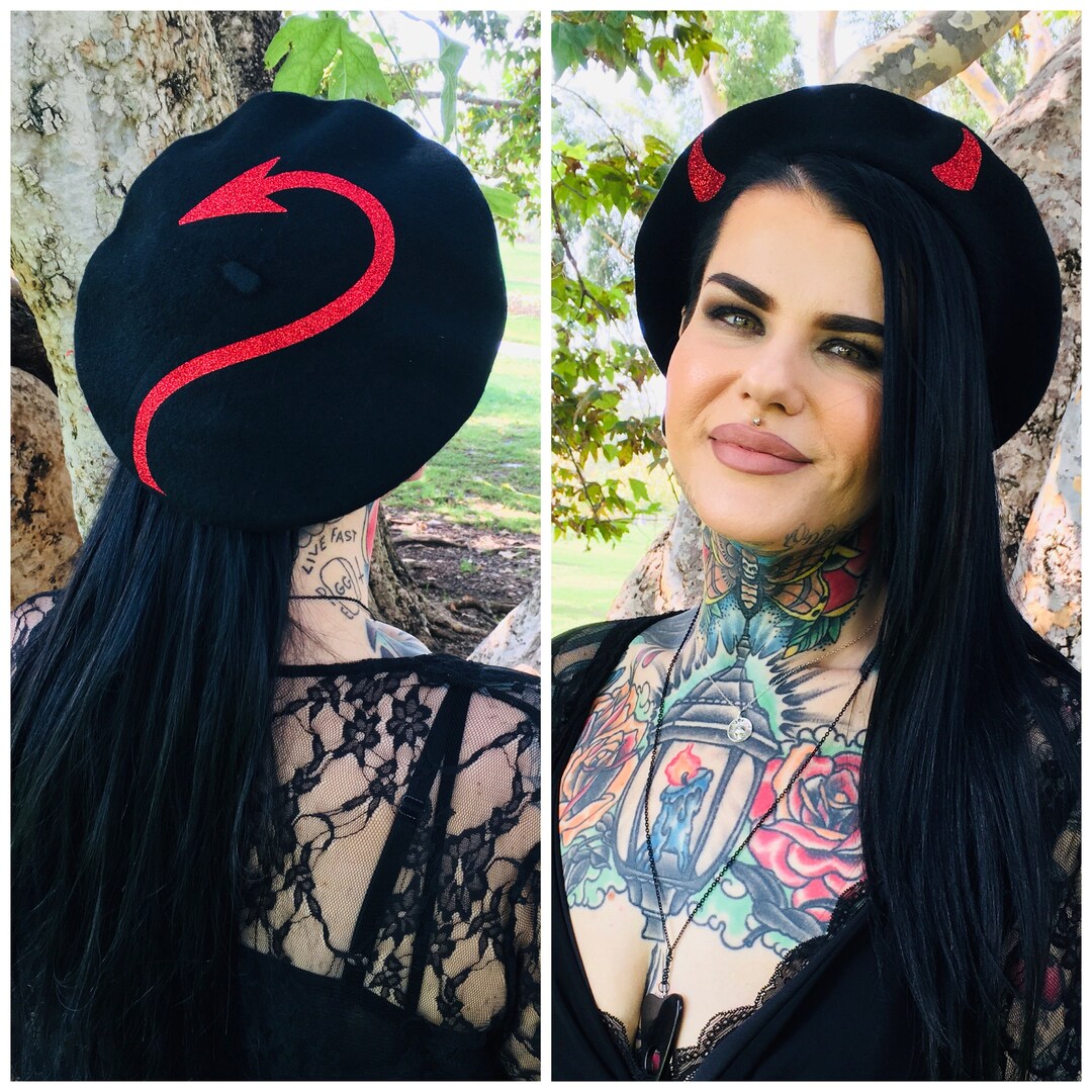 Vegan Beret Devil - Etsy