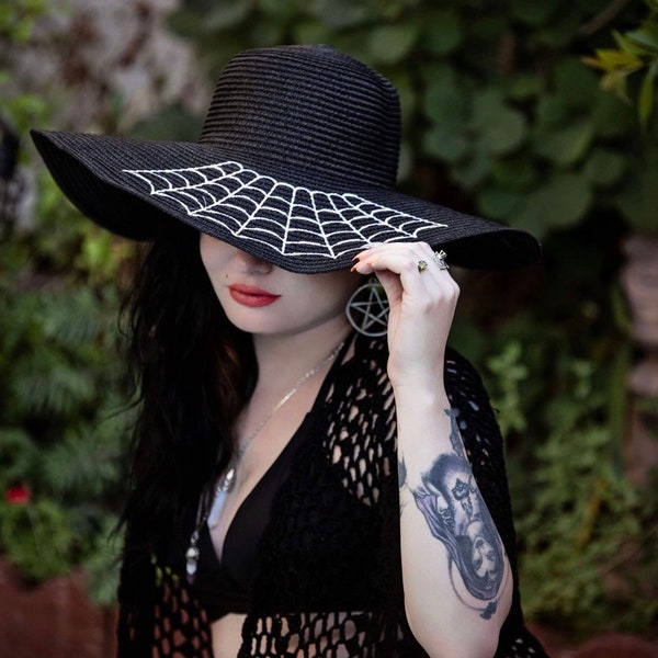 Floppy Goth Sun Hat - Etsy