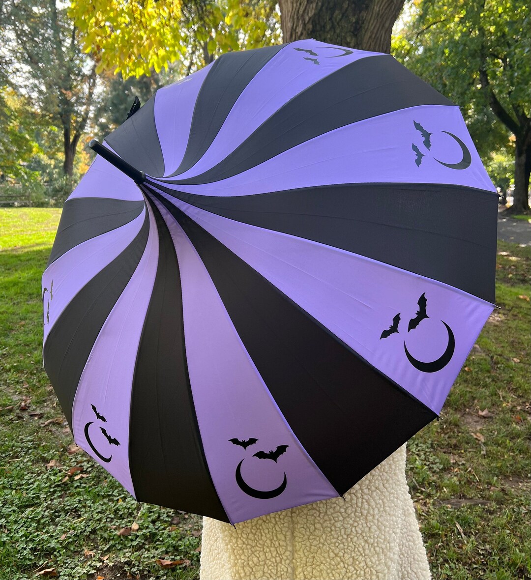 Lavender Bat Moon Umbrella - Etsy